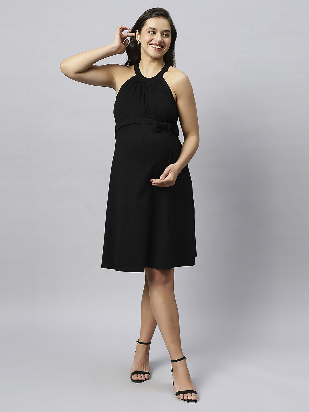 Organic Cotton Halter Cocktail & Party Dress - The Tummy Store